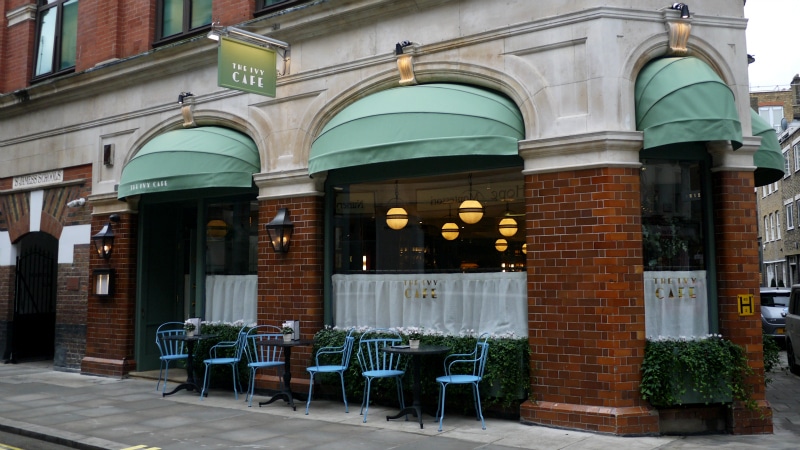 The Ivy Cafe, Marylebone. - Lux Life London